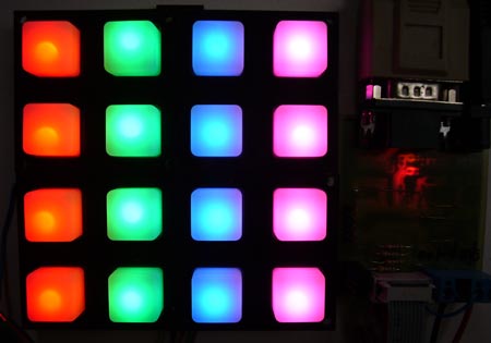 Parts: 4×4 RGB Button Pad Controller SPI | Hackaday