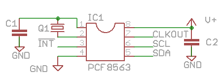 Parts: I2C Real-time Clock Calendar (PCF8563) | Hackaday