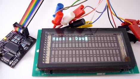 Parts: 4×20 VFD Character Display (NA204SD02) | Hackaday