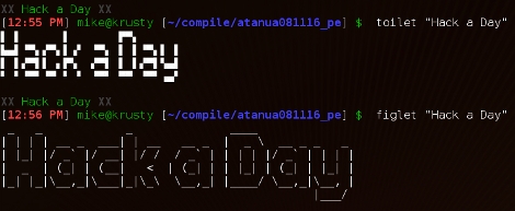 Toilet And Figlet | Hackaday