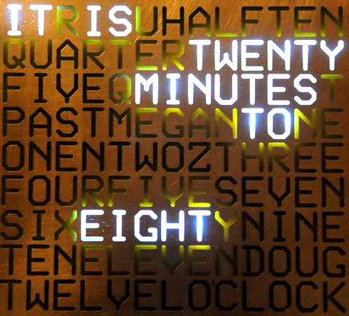 Word Clock: Tell The Time With Words | Hackaday