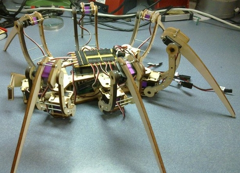 SpiderBot Prompts Laser Envy | Hackaday