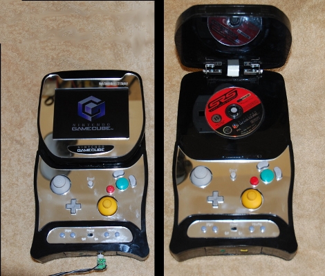 Flip-top GameCube Portable | Hackaday