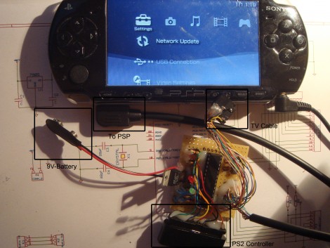 Playstation 2 Controller To PSP Adapter | Hackaday