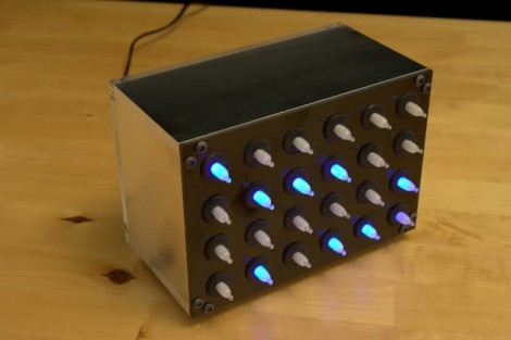 Neon Binary Clock | Hackaday