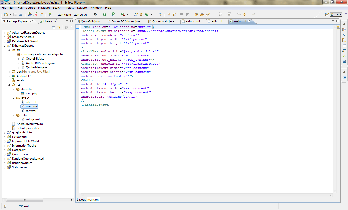 Android Development 101- Part 4:Advanced Database/GUI Code And DDMS ...