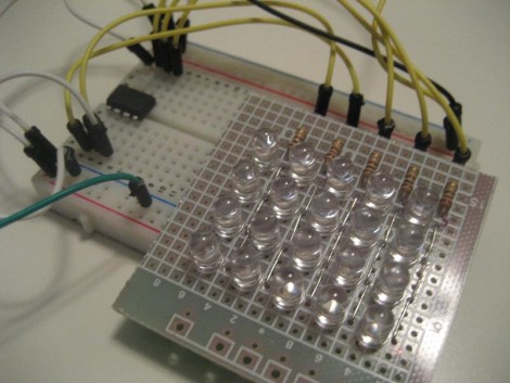 A Charlieplex Display And A Board Layout Tip | Hackaday