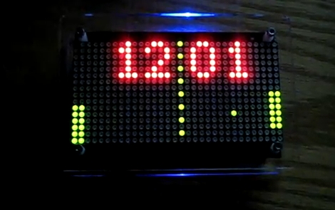 Pong Clocks Using LED Matrix Modules | Hackaday