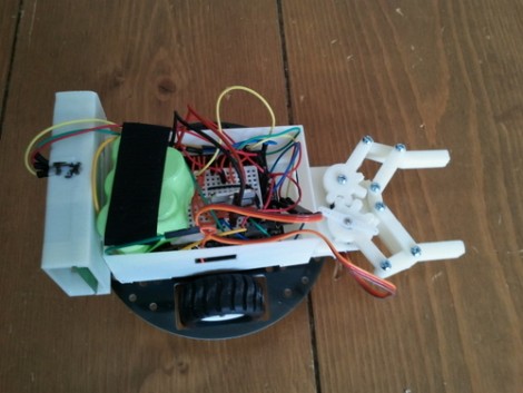 Printable Gripping Rover Is Wristwatch Controlled | Hackaday