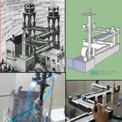 Build A Real-life Escher’s Waterfall | Hackaday