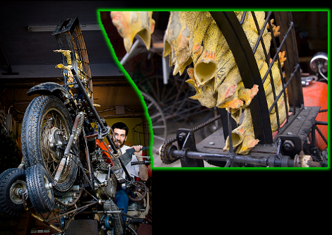 Motorcycle Turned Chicken Launcher | Hackaday