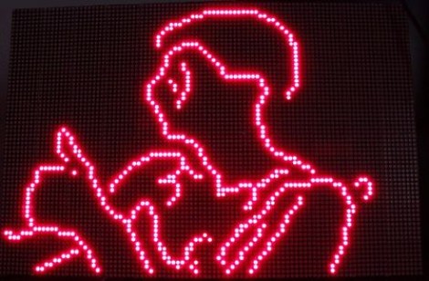 Webcam Images Processed And Played Back On LED Display | Hackaday