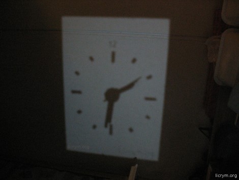 Analog Projection Clock So Simple You Should Have Thought Of It | Hackaday