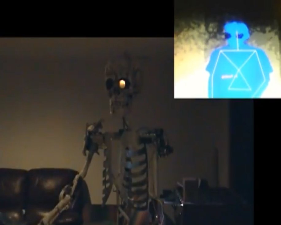 The Kinect Controlled Zombie Skeleton | Hackaday