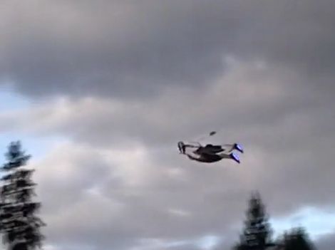 Take To The Skies With This Flying RC Superhero | Hackaday
