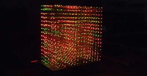 Largest LED Cube We’ve Ever Seen Is Still Only Half Complete | Hackaday