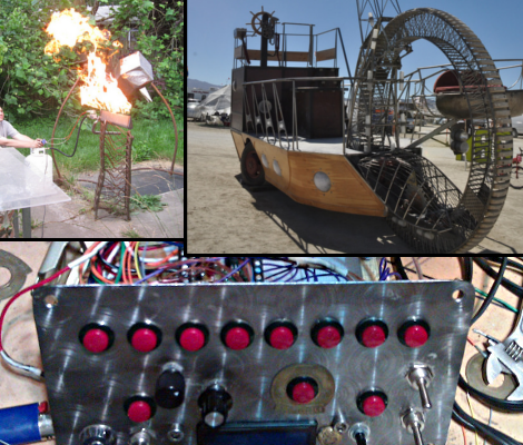 Burning Man: Pirate Ship Sports Arduino Powered Flame Sails | Hackaday
