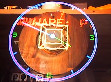 Amazing RGB POV Clock | Hackaday