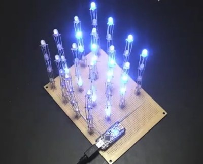 Minimalist RGB LED Cube Has A Very Short BoM | Hackaday