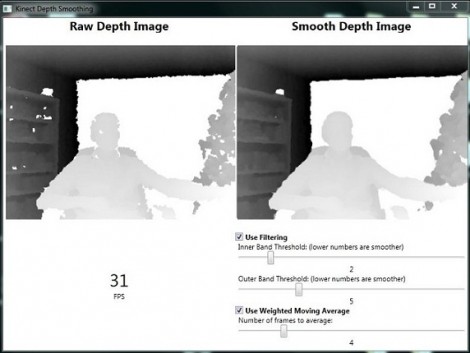 Real-time Depth Smoothing For The Kinect | Hackaday
