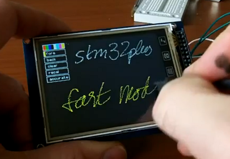 Using A Touch Screen With An STM32 Microcontroller | Hackaday