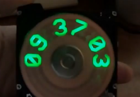 POV Clock Spins Light Filter Instead Of LEDs | Hackaday
