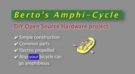 Amphi-Cycle Lets You Ride The Trails, The Waves, And Back Again | Hackaday