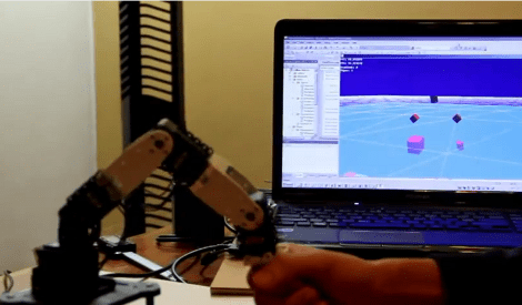 Robot Arm Provides Haptic Feedback From The Virtual World | Hackaday