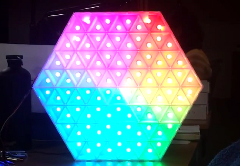 Triangle-grid LED Display | Hackaday