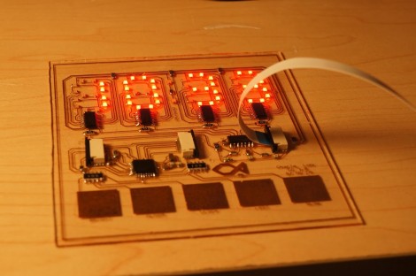 Glass PCB LED Clock | Hackaday
