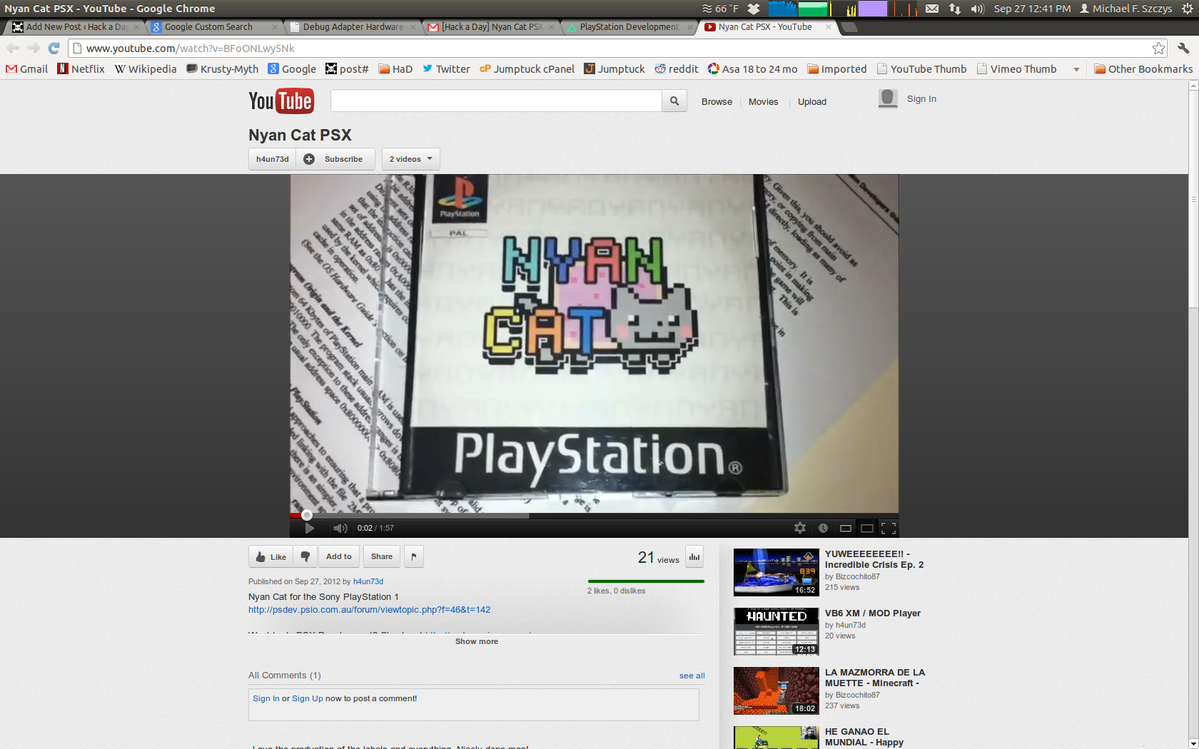 Nyan Cat: The PlayStation Game | Hackaday