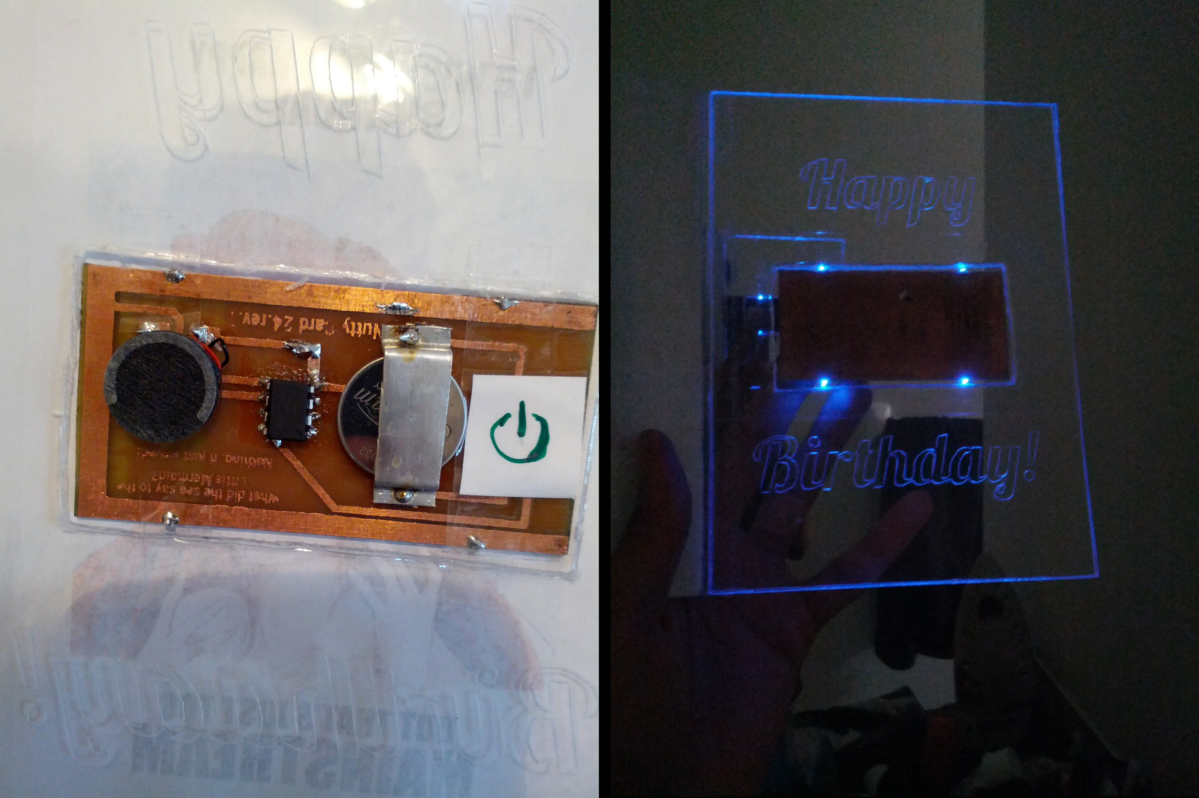 Edge-lit Musical Birthday Card | Hackaday