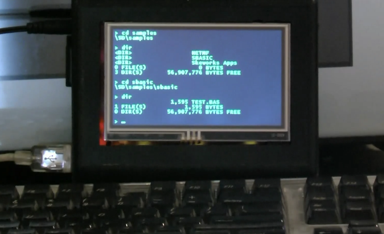 .NET Micro Framework Used For A Prompt-based Computer | Hackaday