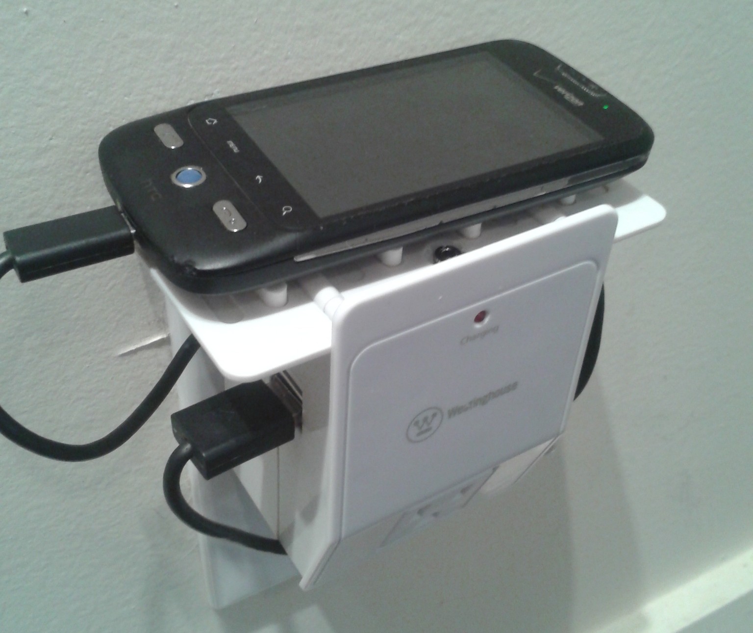 Outlet Charging Station Retrofitted With The Guts Of A WiFi Router ...