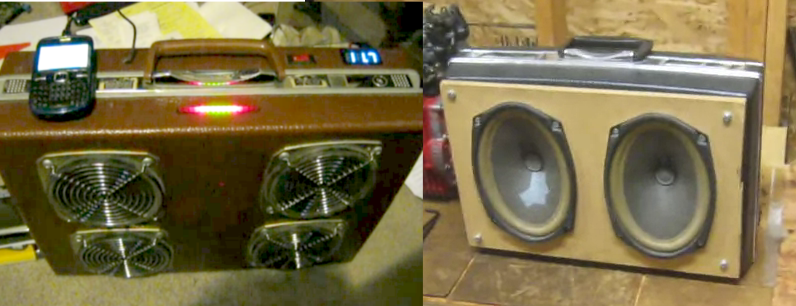 A Pair Of Briefcase Boombox Builds | Hackaday