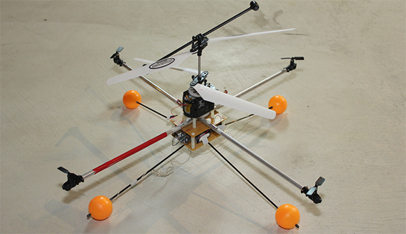 Turning Four Smaller Helicopters Into One Larger Quadcopter | Hackaday