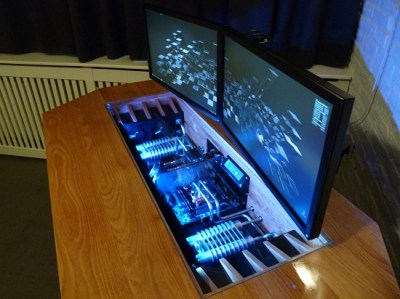 Heavy Metal Computer Case Desk | Hackaday