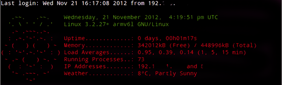 Custom MOTD For The Raspberry Pi | Hackaday
