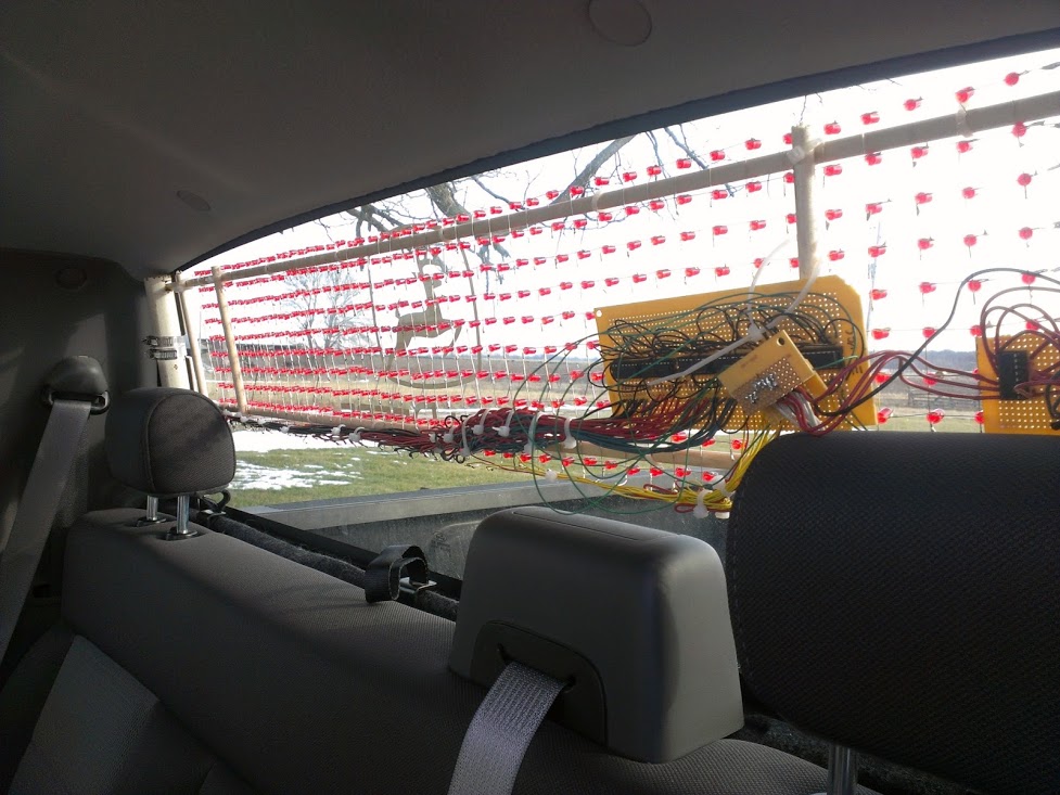 Another Take On The Rear-window LED Marquee | Hackaday