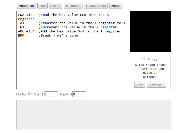 Learn A Little Assembly Language For The 6502 Processor | Hackaday