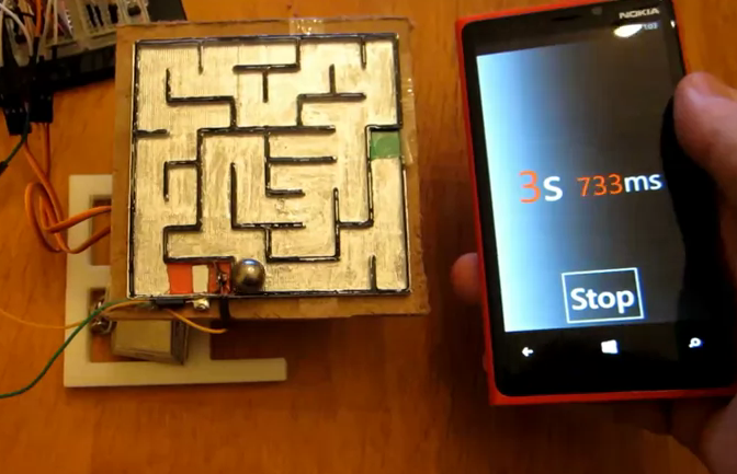 Smartphone Controlled Labyrinth | Hackaday