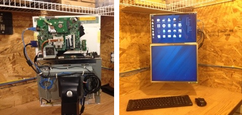 Workshop Computer Floats Above Bench And Is Nearly Wireless | Hackaday