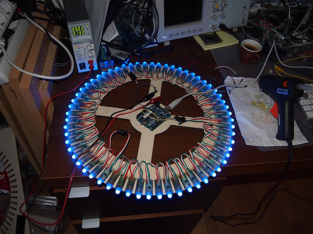 A Clock That Uses Sixty RGB Pixels | Hackaday