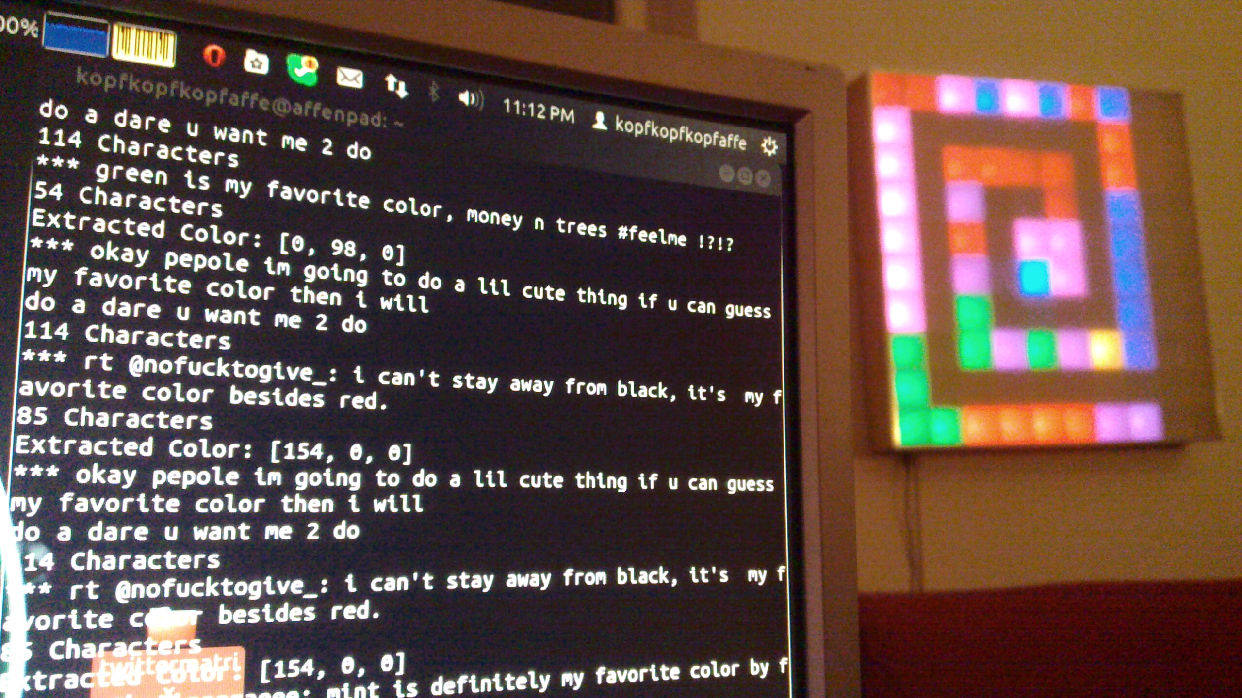 Visualize Twitter With An LED Matrix | Hackaday