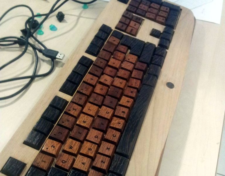 Wooden Teeth For Your USB Keyboard | Hackaday