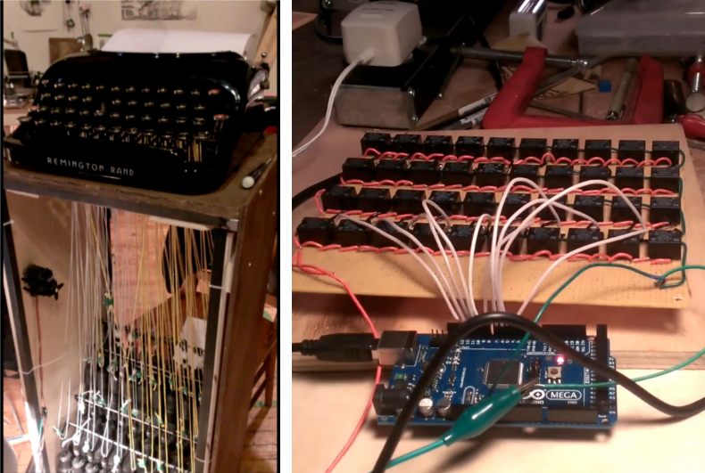 Automating A Mechanical Typewriter | Hackaday