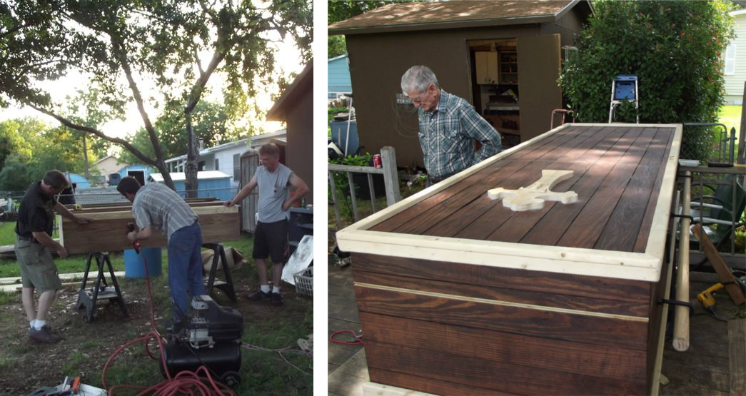 Family Pulls Together To Build Dad’s Casket | Hackaday