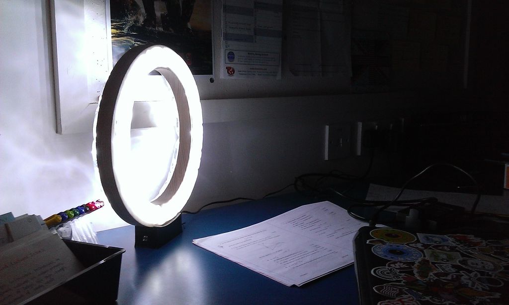 Cast Acrylic And Wood LED Light | Hackaday