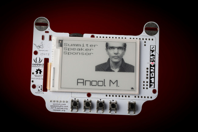 2013 Open Hardware Summit Badge Includes EPaper Display | Hackaday