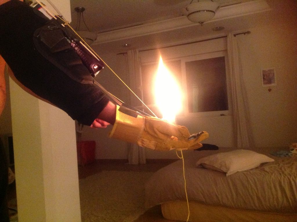 Wrist-mounted Flamethrower On The Cheap | Hackaday